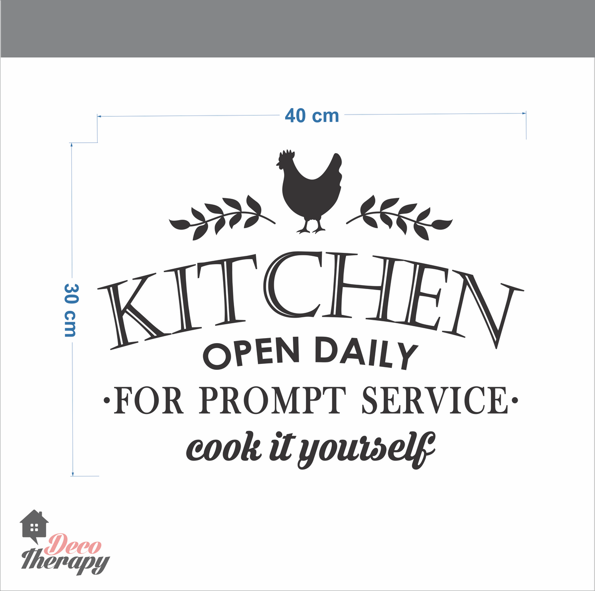 Kitchen Open Daily Wall Sticker – Decotherapy Home Decors
